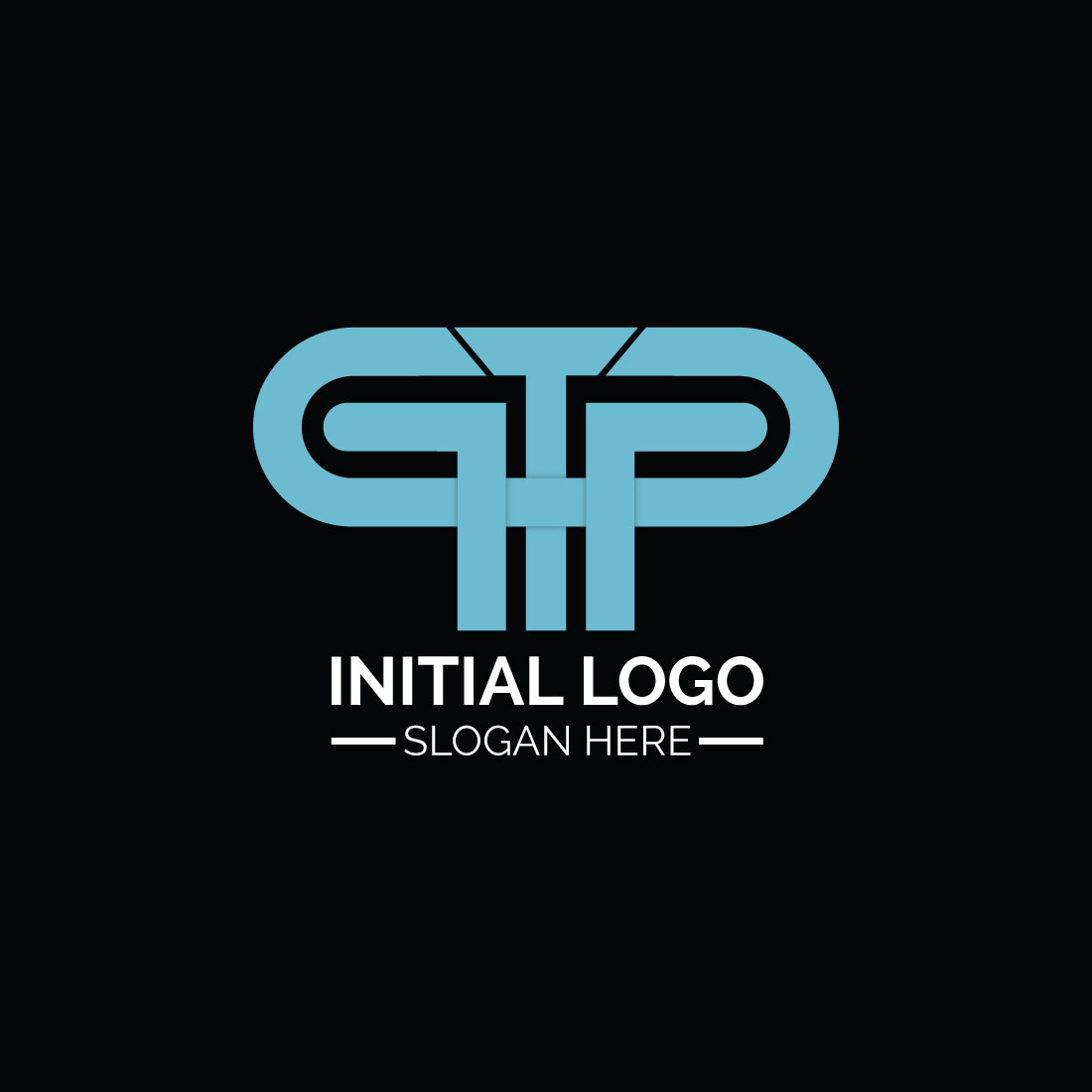 Modern Logo Initials GTP letter logo - MasterBundles