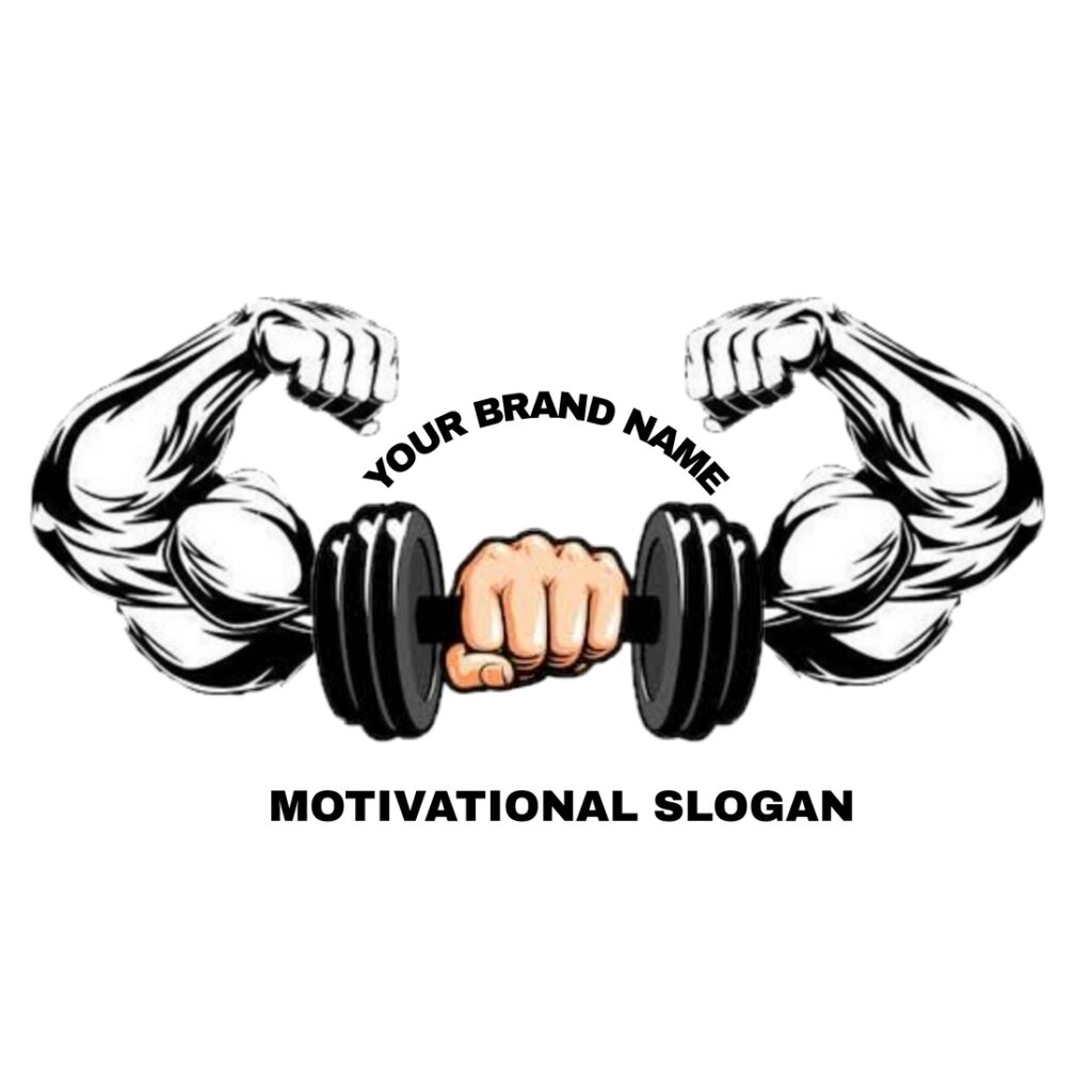 GYM MOTIVATIONAL LOGO - MasterBundles