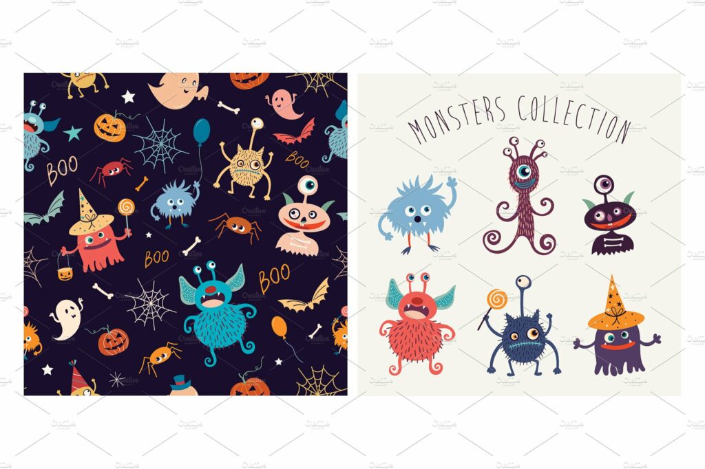 Halloween monsters collection – MasterBundles