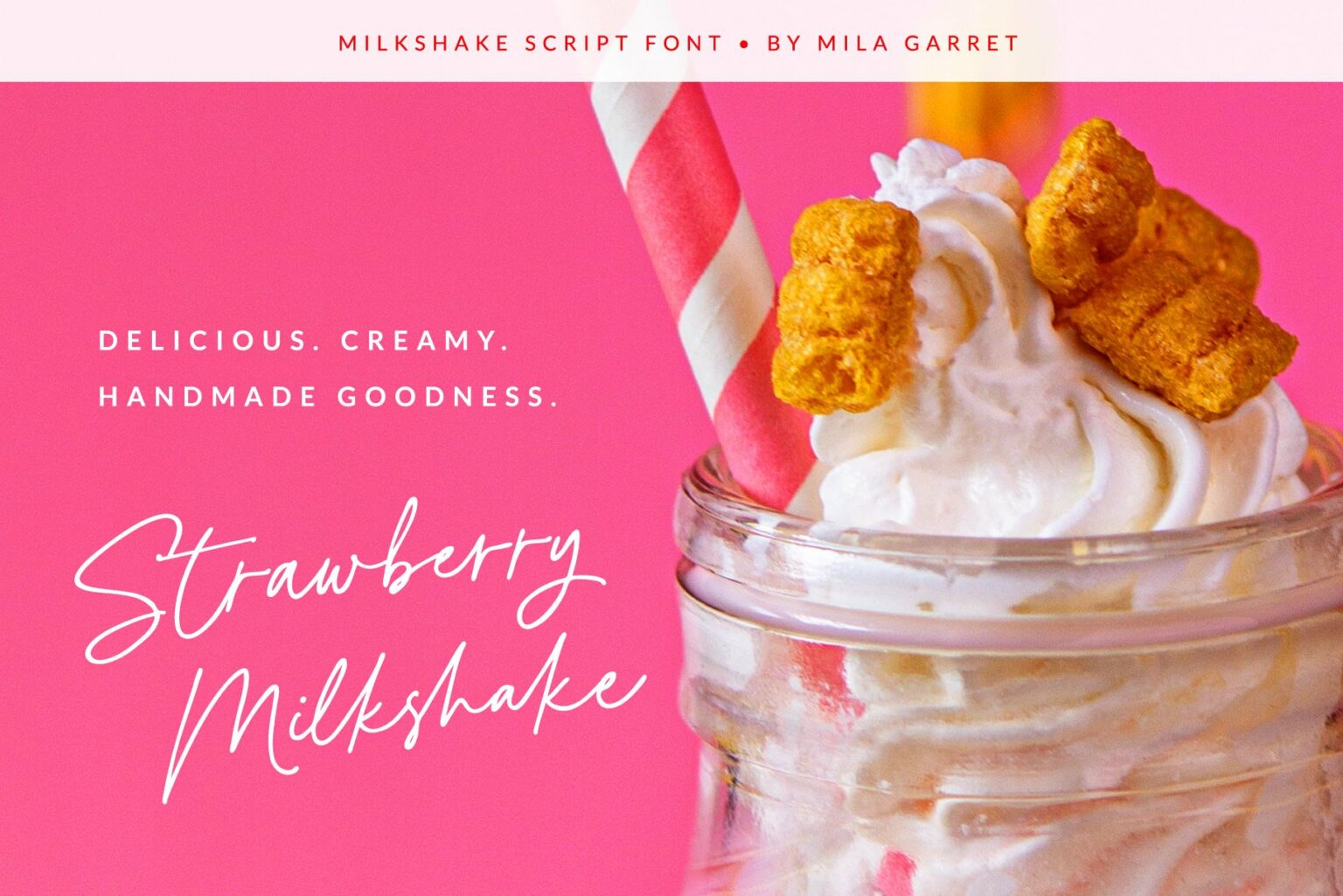 Milkshake Modern Handwritten Script – MasterBundles