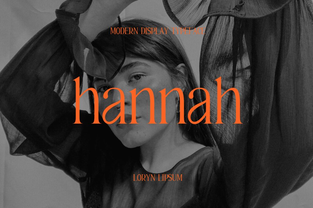 hannah | modern display serif font – MasterBundles