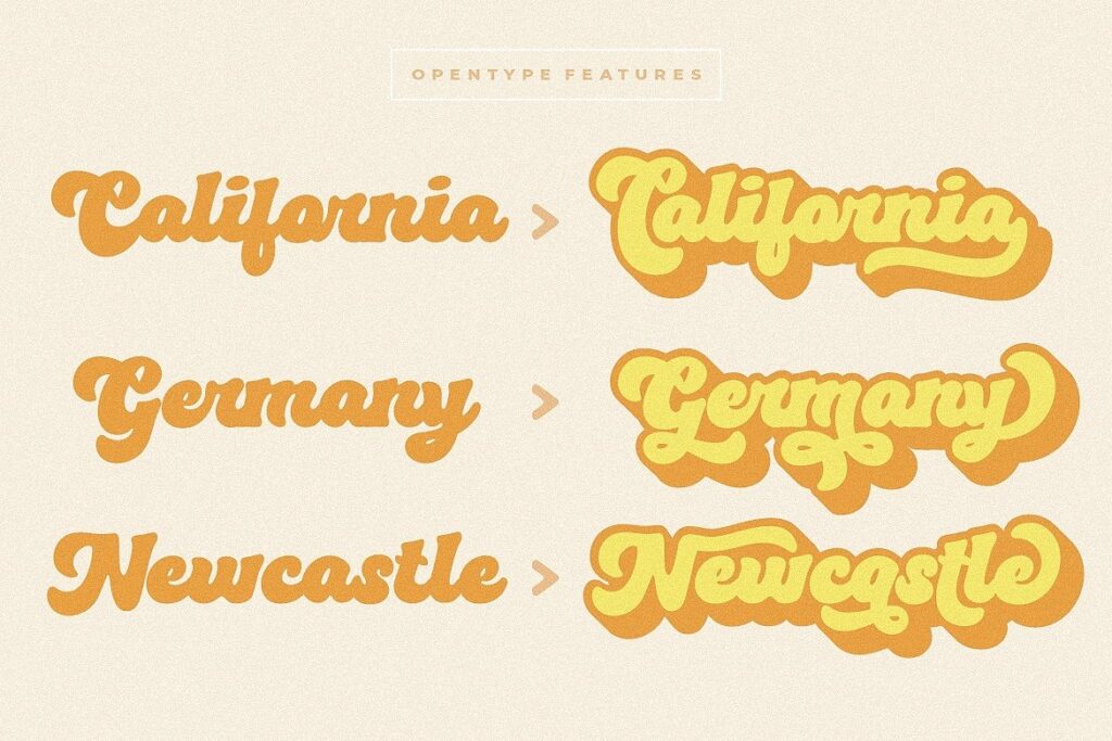 Happy Monday - Retro Groovy Fonts – MasterBundles