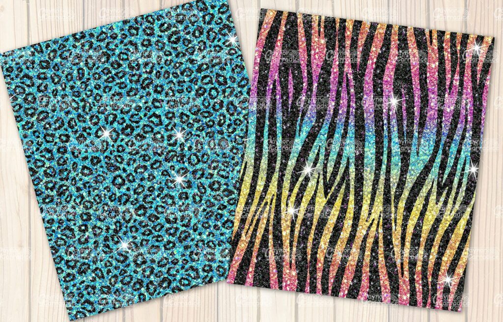 Rainbow animal print glitter – MasterBundles