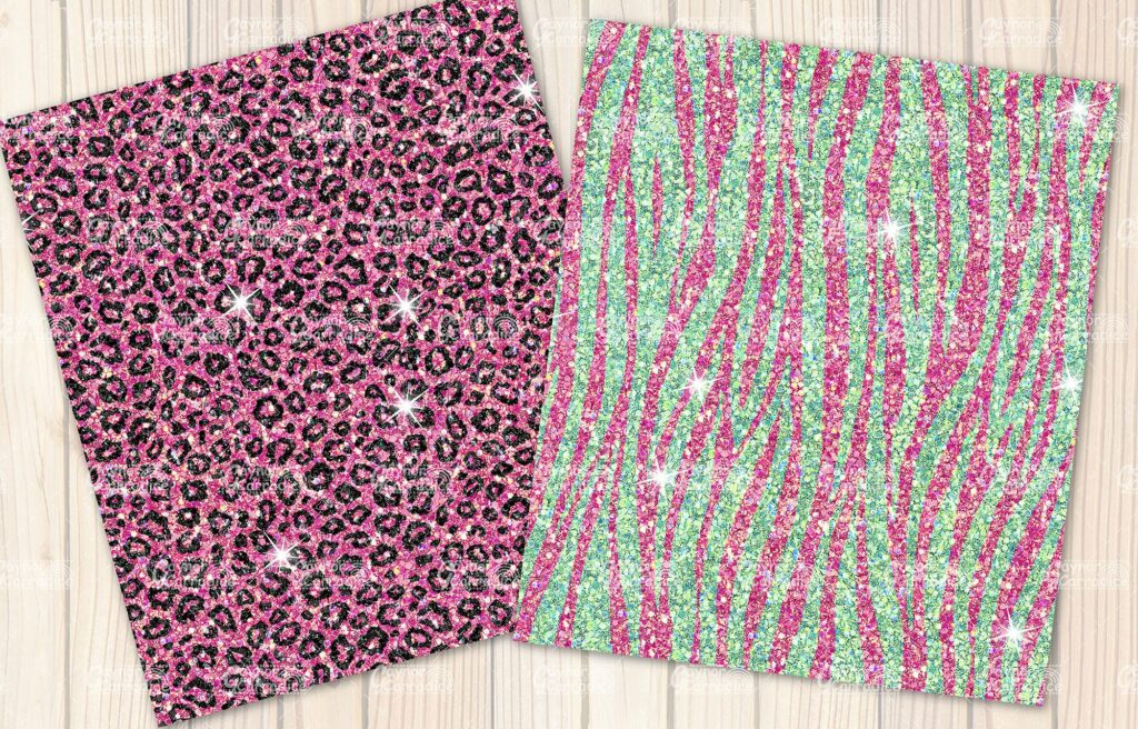 Rainbow animal print glitter – MasterBundles
