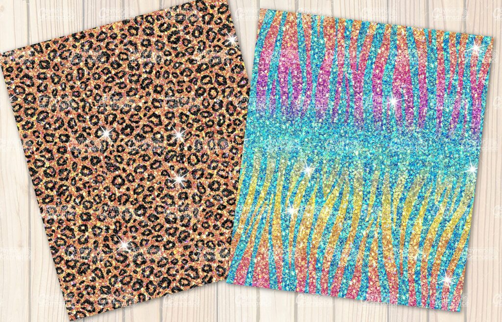 Rainbow animal print glitter – MasterBundles
