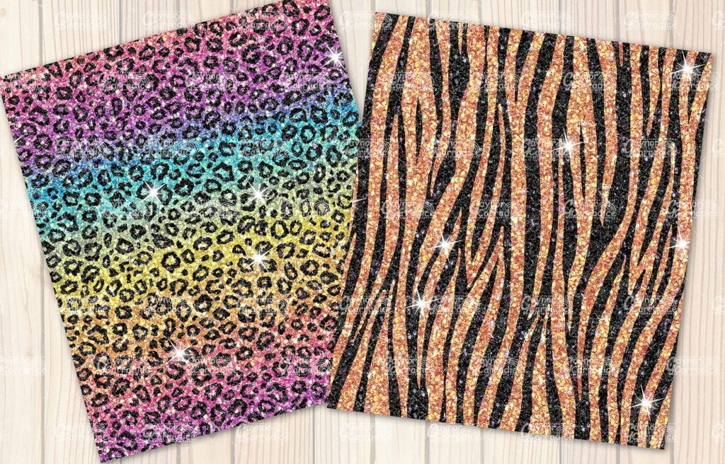 Rainbow animal print glitter – MasterBundles