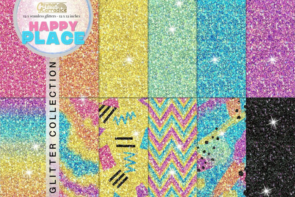 Happy Place - Rainbow glitters – MasterBundles