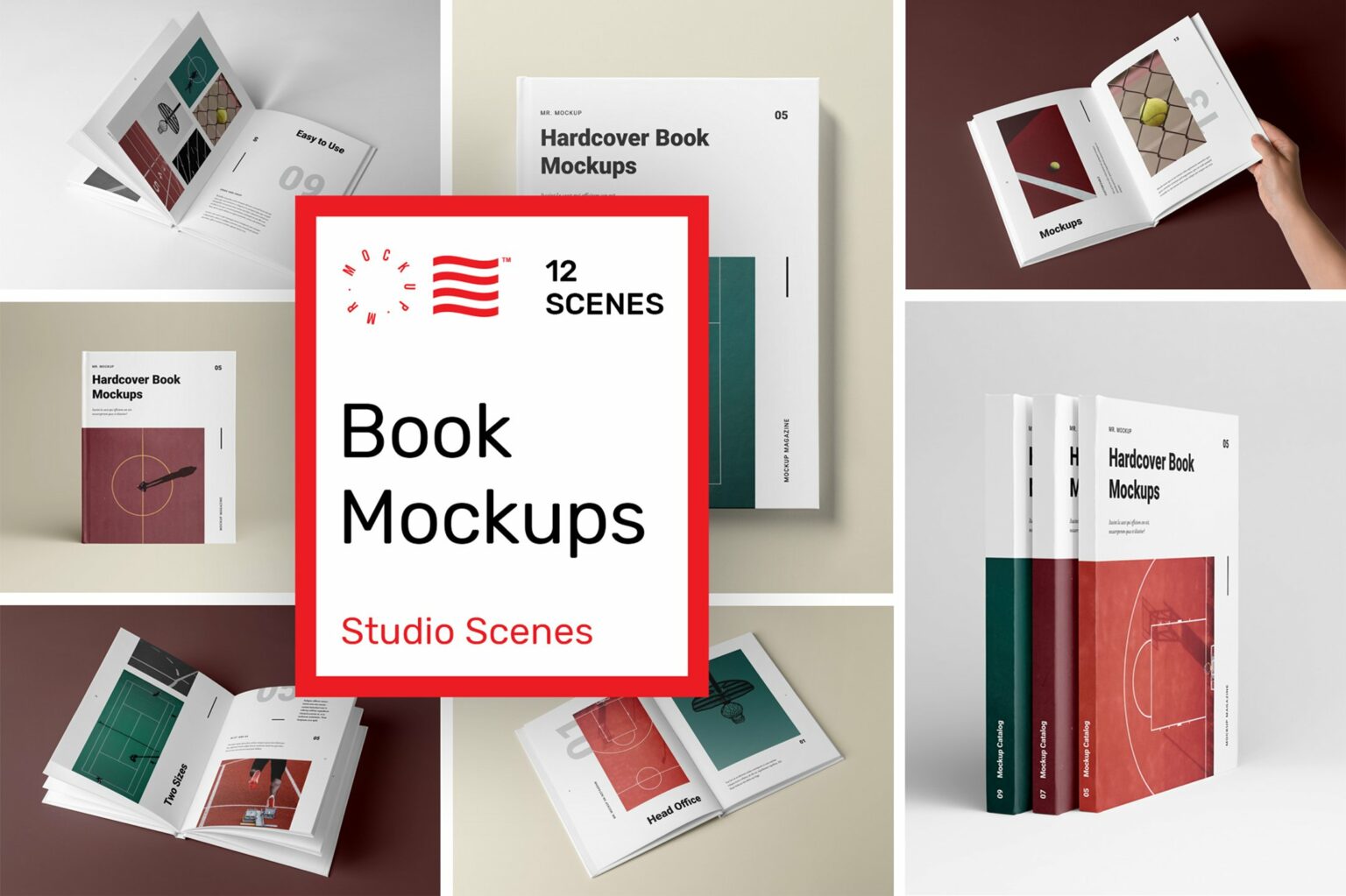 Hardcover Book Mockups Masterbundles
