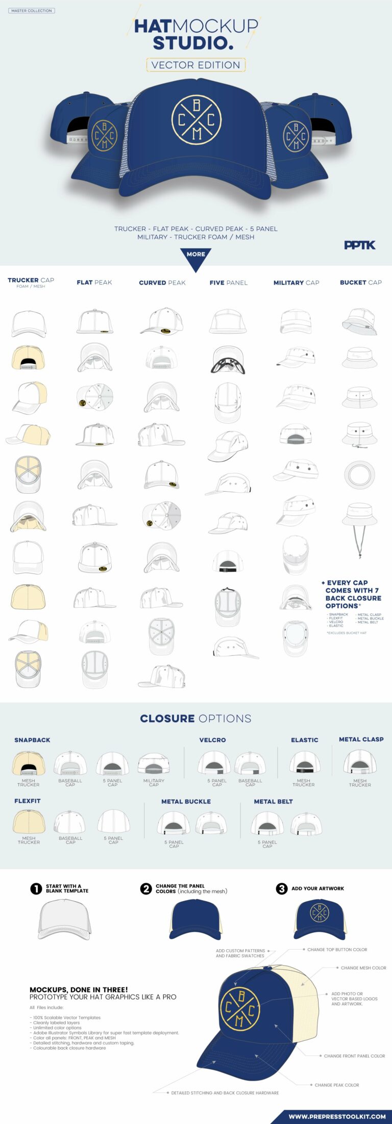 Hat Mockup Studio - Vector Edition – MasterBundles