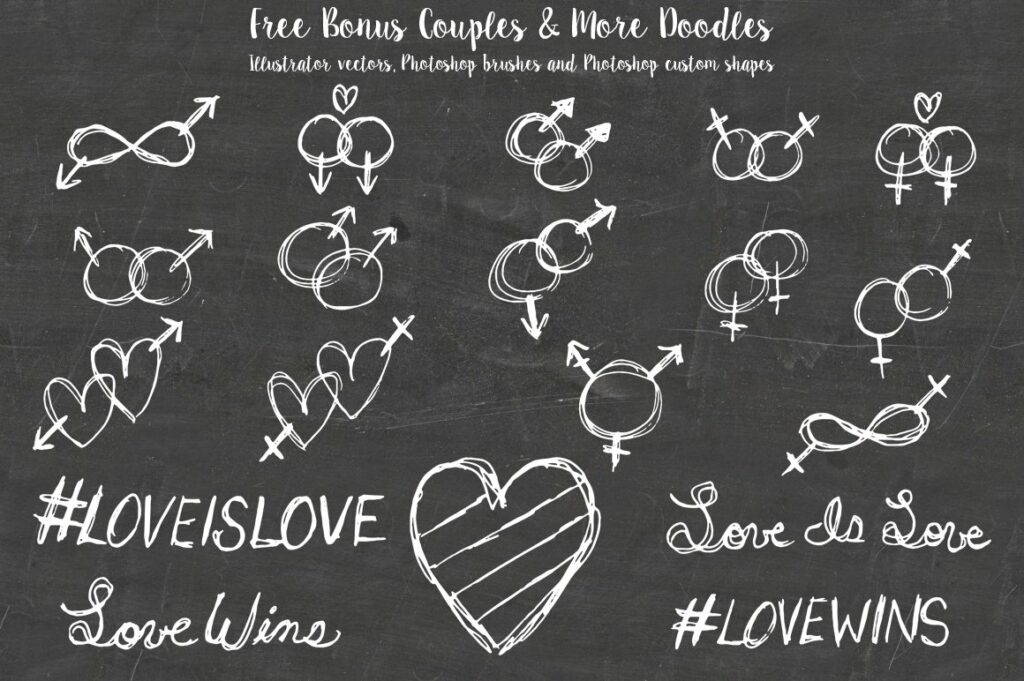 Rainbow Doodles – MasterBundles