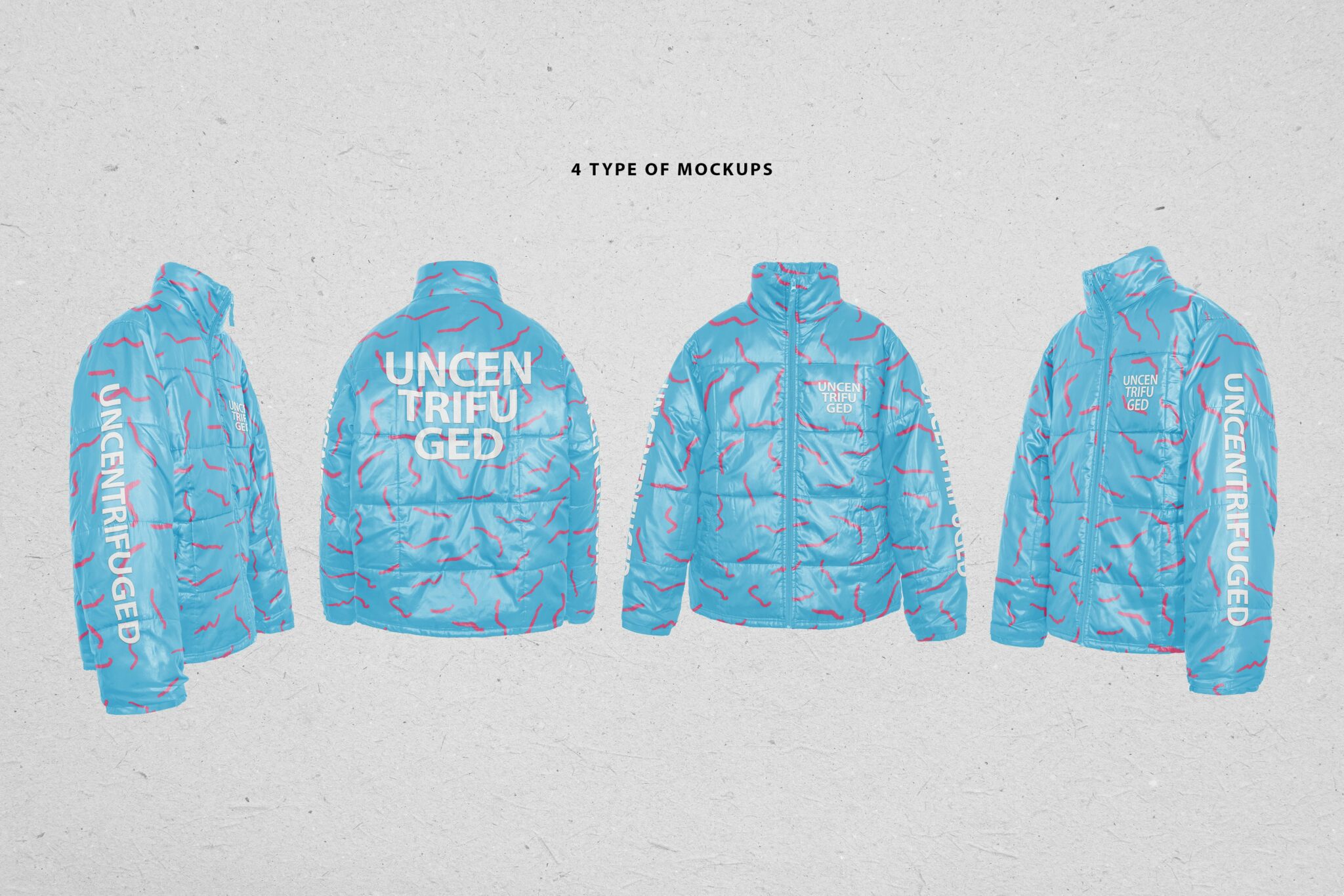 Realistic Puffer Jacket Mockup – MasterBundles