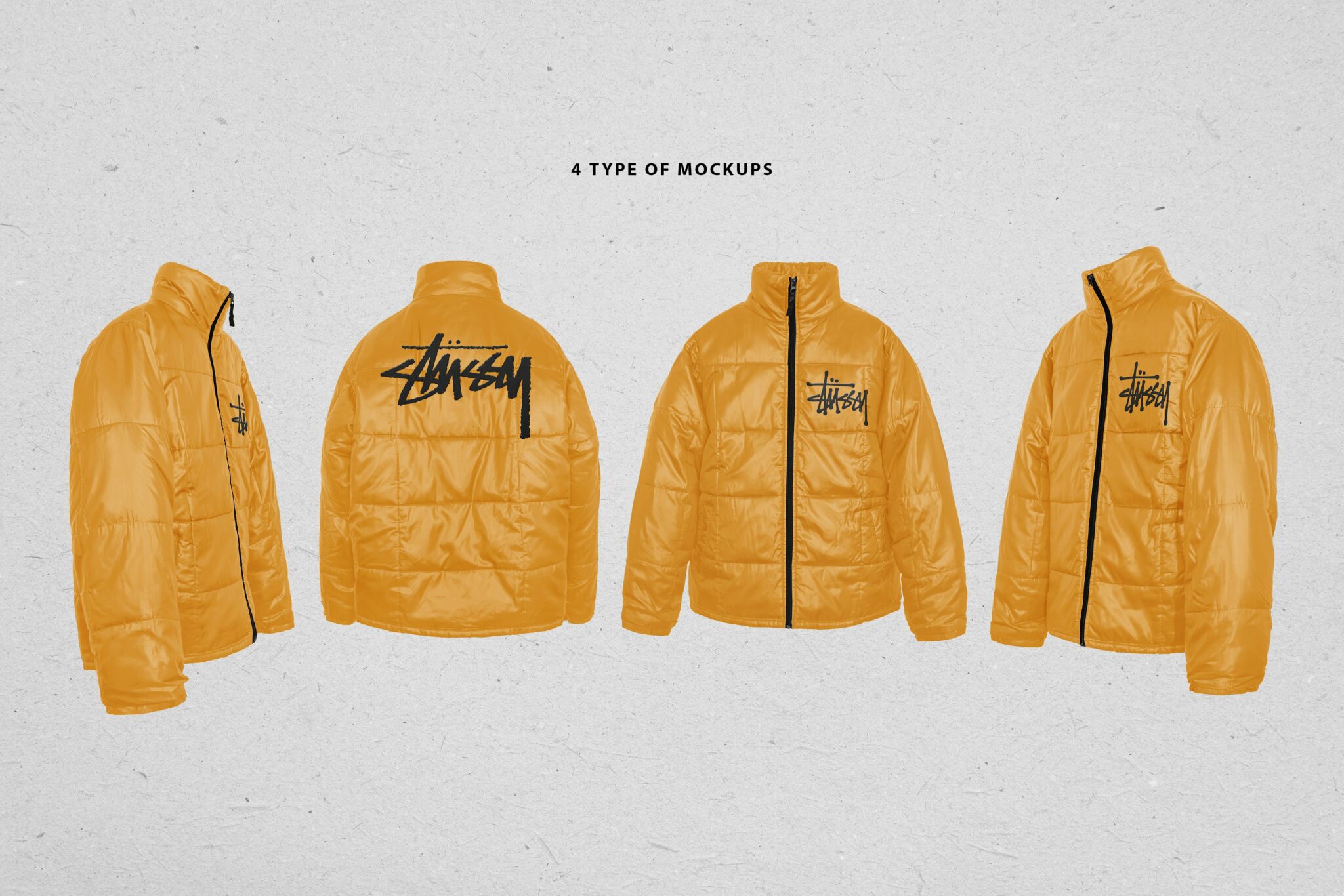 Realistic Puffer Jacket Mockup – MasterBundles