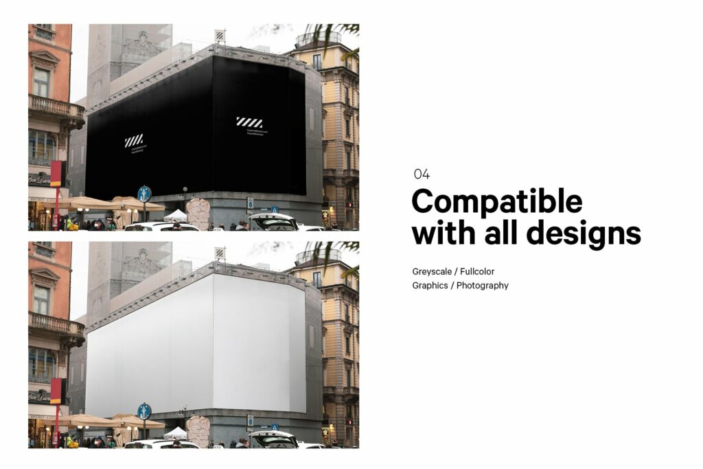 Urban Corner Billboard XXL Mockup – MasterBundles