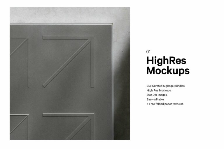 24x Signage Mockup Bundle – MasterBundles
