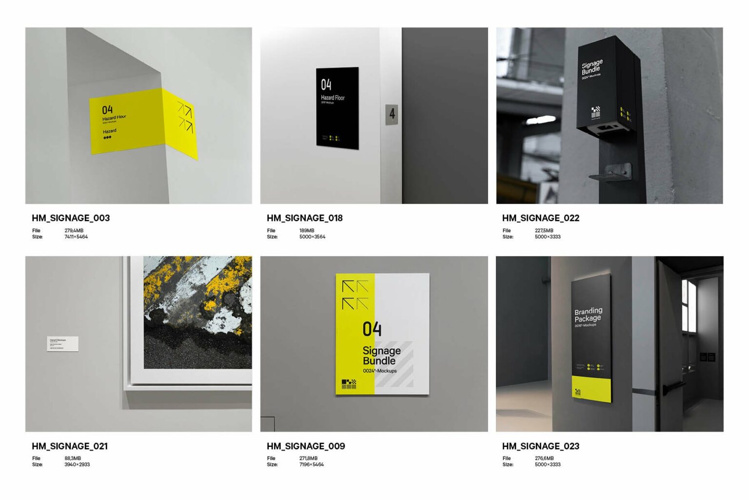 24x Signage Mockup Bundle – MasterBundles