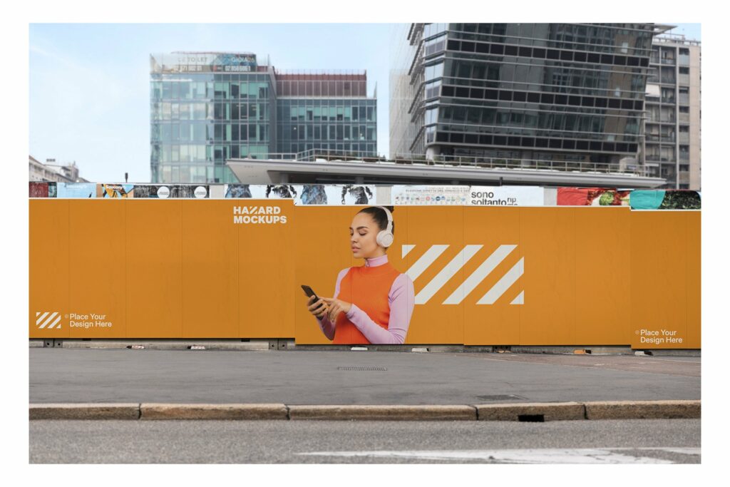 Construction Hoarding Mockup – MasterBundles