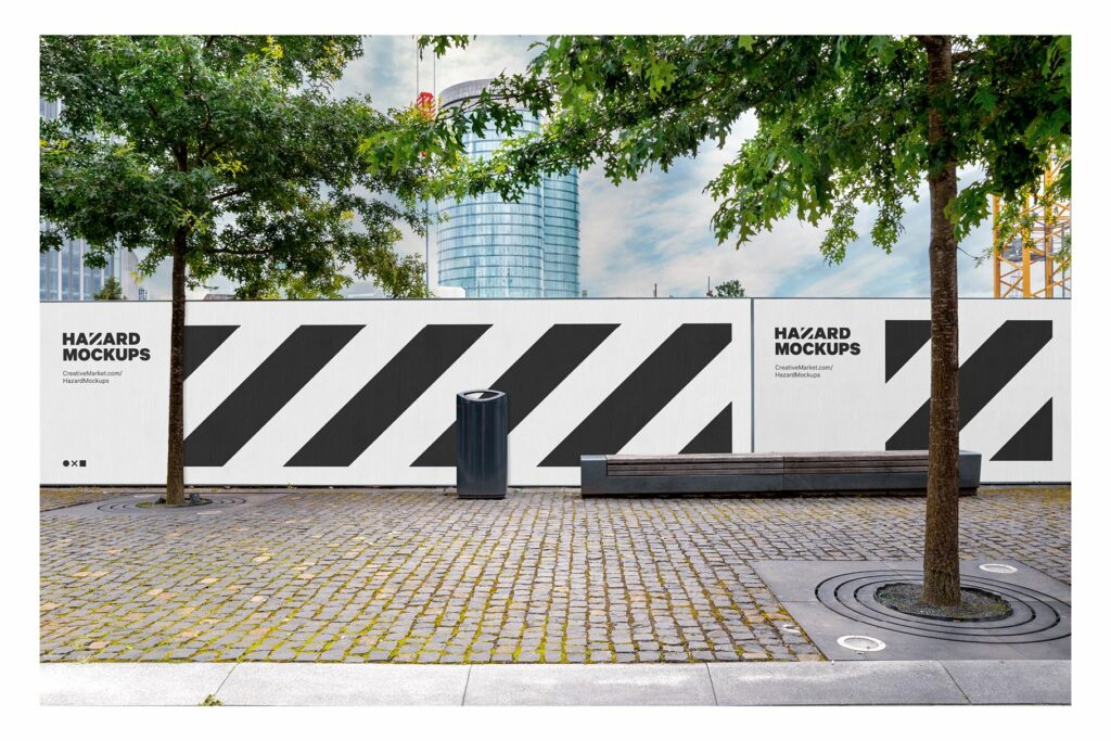 Construction Hoarding Poster Mockup – MasterBundles