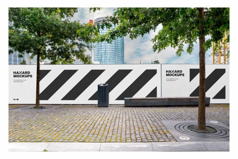 Construction Hoarding Poster Mockup – MasterBundles