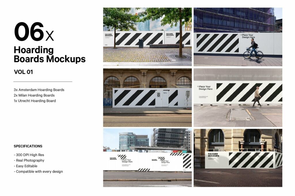 Outdoor Hoarding Mockup Bundle – MasterBundles