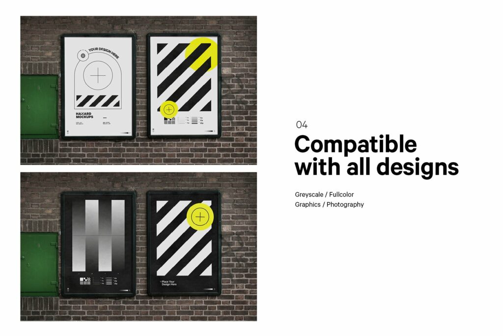 2x Urban Poster Mockup – MasterBundles