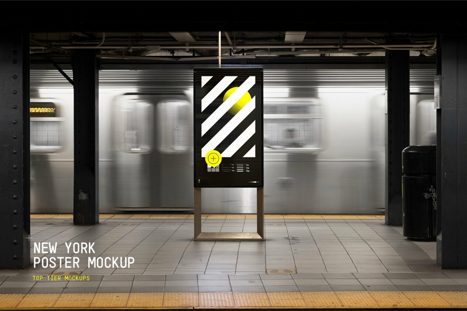 NYC Subway Poster Mockup – MasterBundles