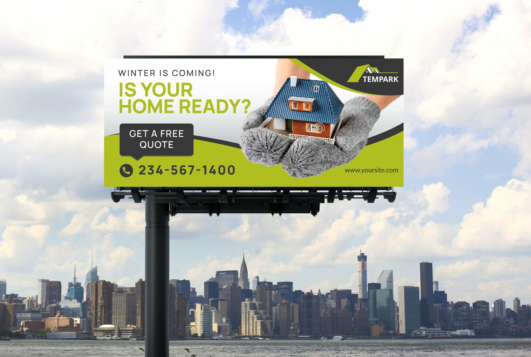 Home Insulation Service Billboard – MasterBundles