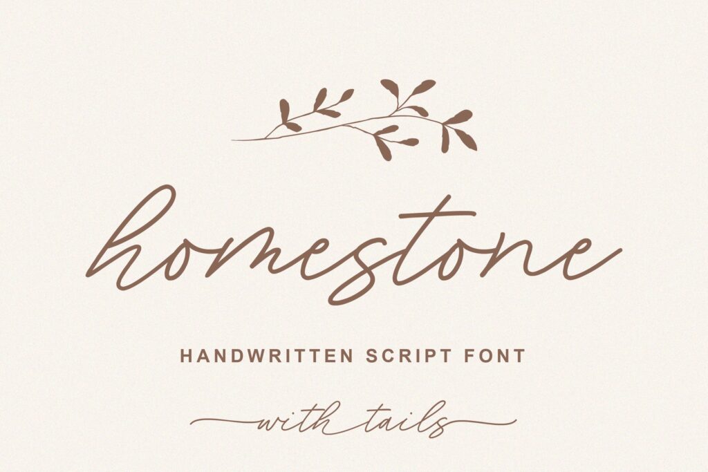 Homestone Handwritten Script Font – MasterBundles