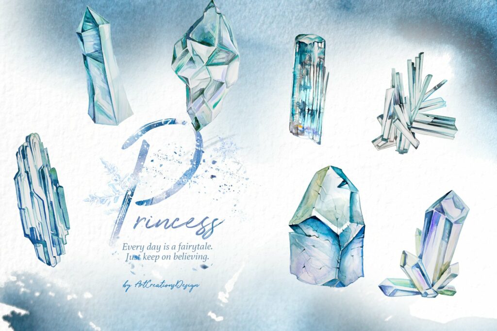 Watercolor Princess Clipart Set – MasterBundles