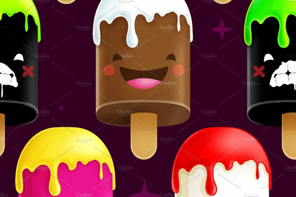 Freaky Ice-Creams Pattern – MasterBundles