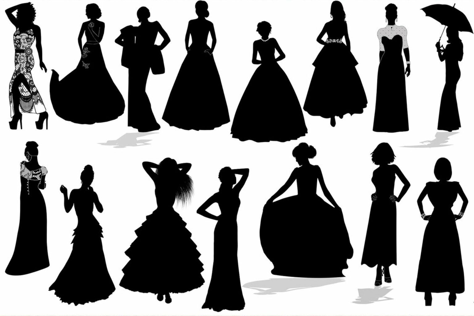 Formal Dressed Women AI Vector PNG – MasterBundles