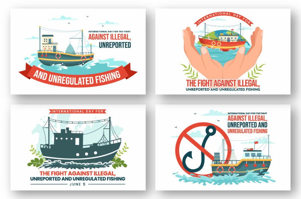 10 International Day for the Against Illegal Fishing Illustration ...