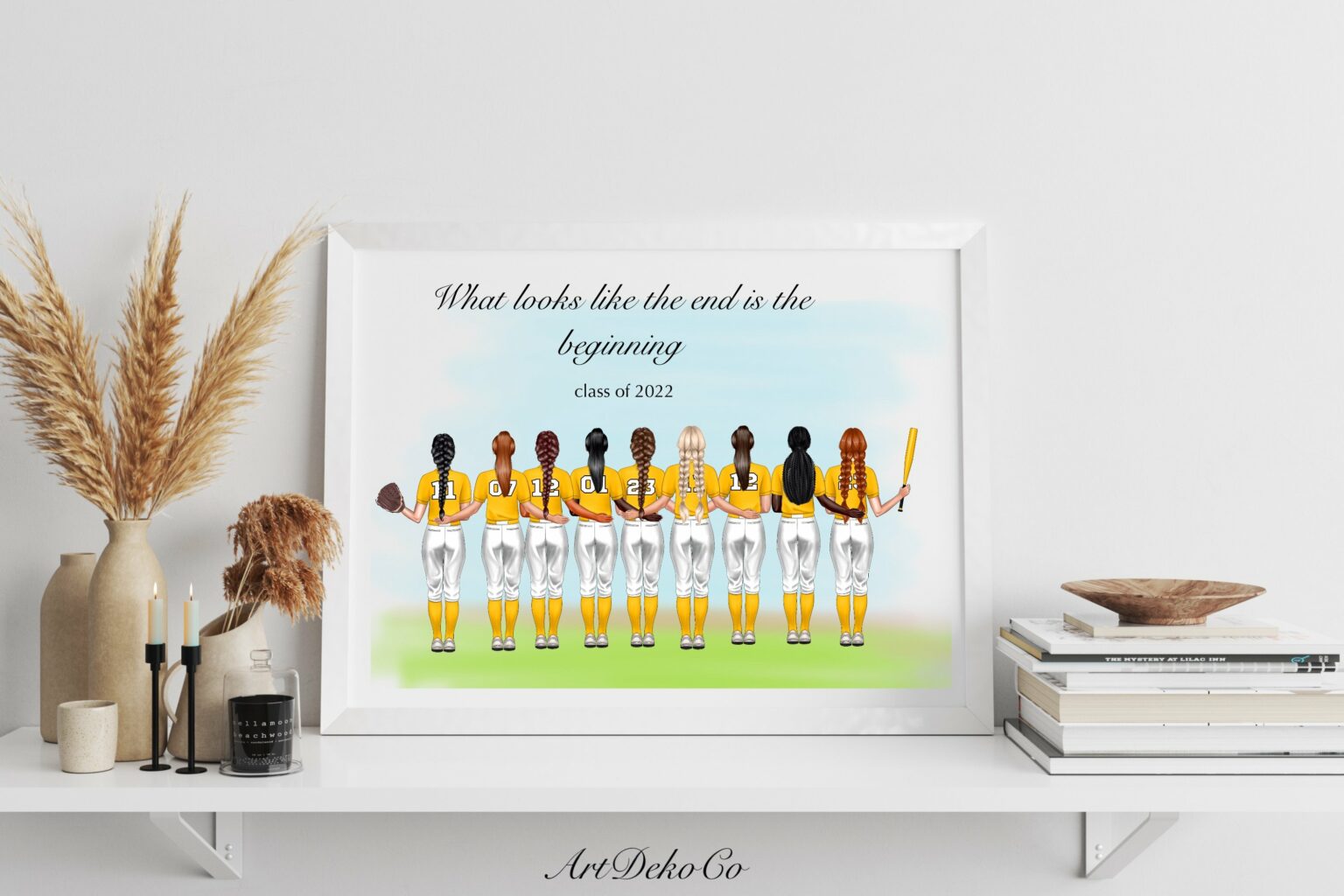 Softball personalized clipart. – MasterBundles