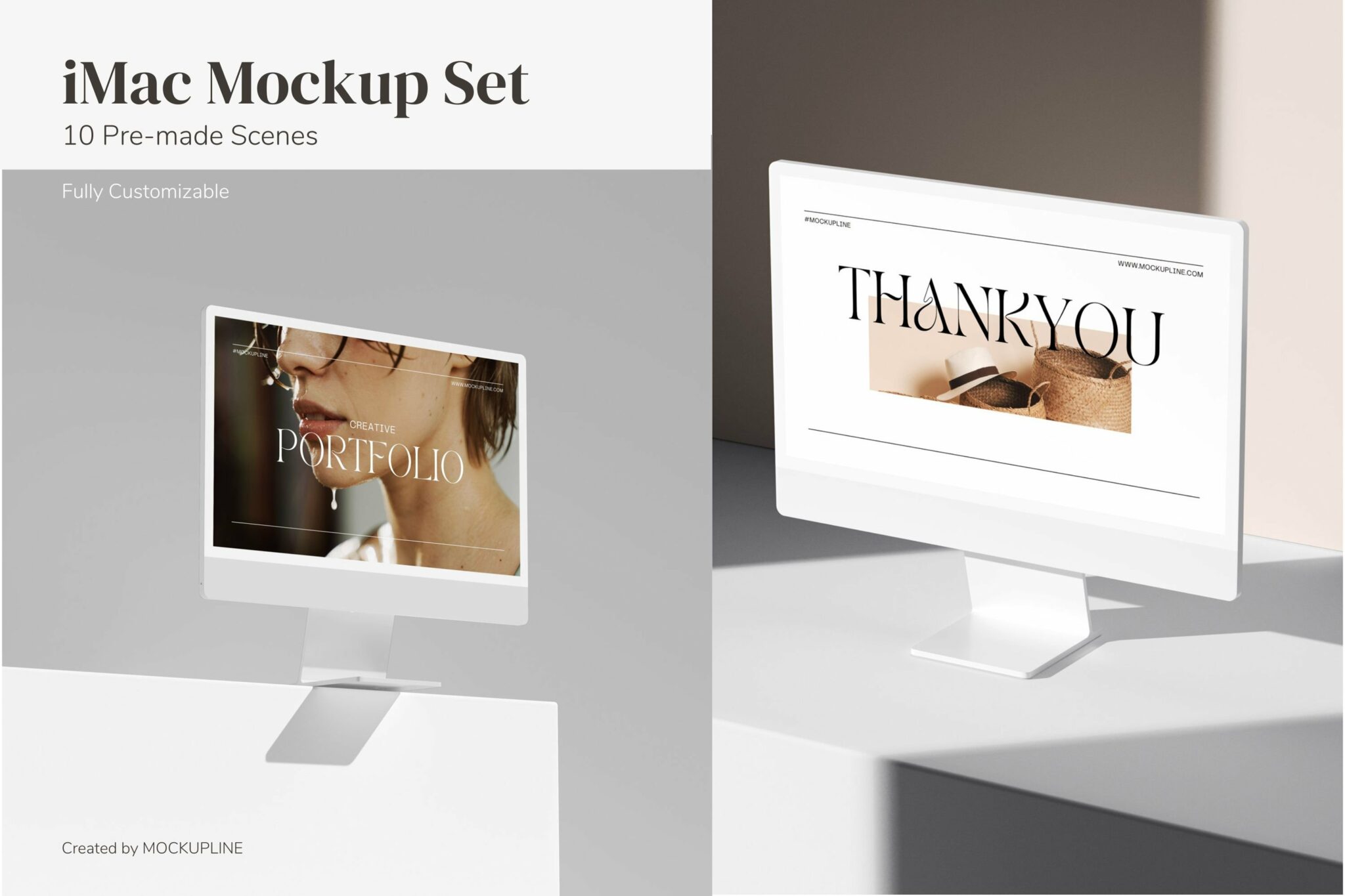 iMac Mockup Set – MasterBundles