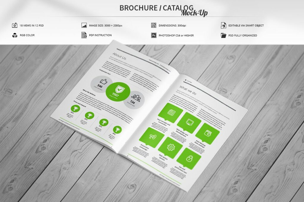 Brochure / Catalog Mock-Up – MasterBundles