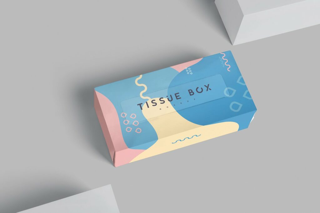 Wide Rectangle Tissue Box Mockups – MasterBundles