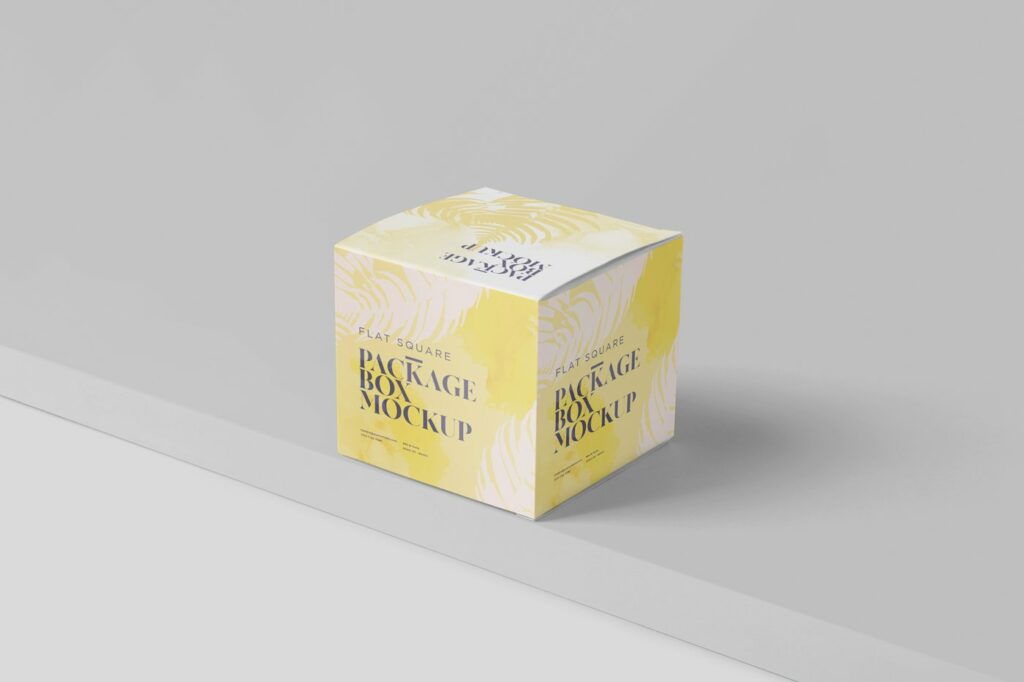 Package Box Mock-Up - Flat Square – MasterBundles