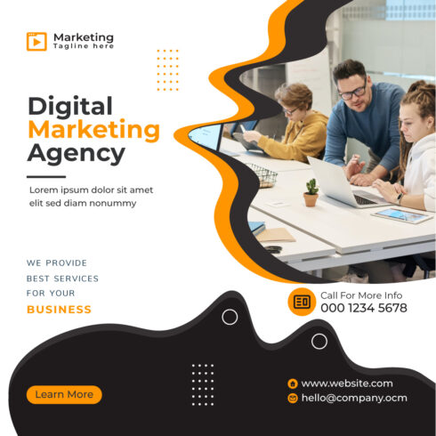 Digital marketing corporate company promotion social media flyer ...