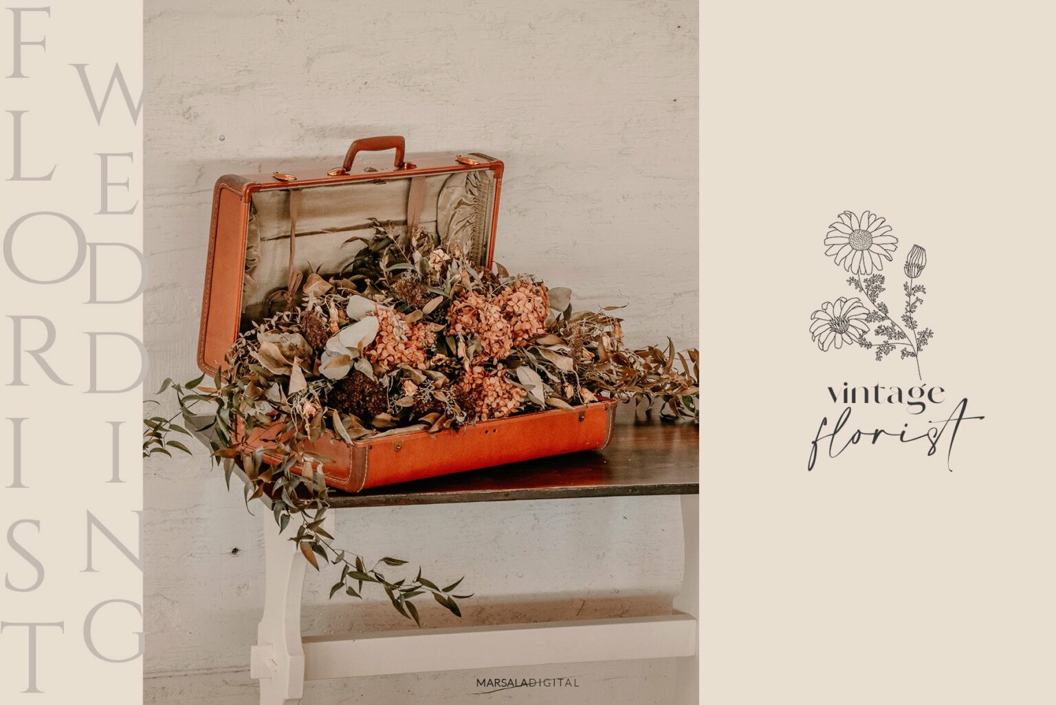 Wildflowers Botanical Logo Elements – MasterBundles