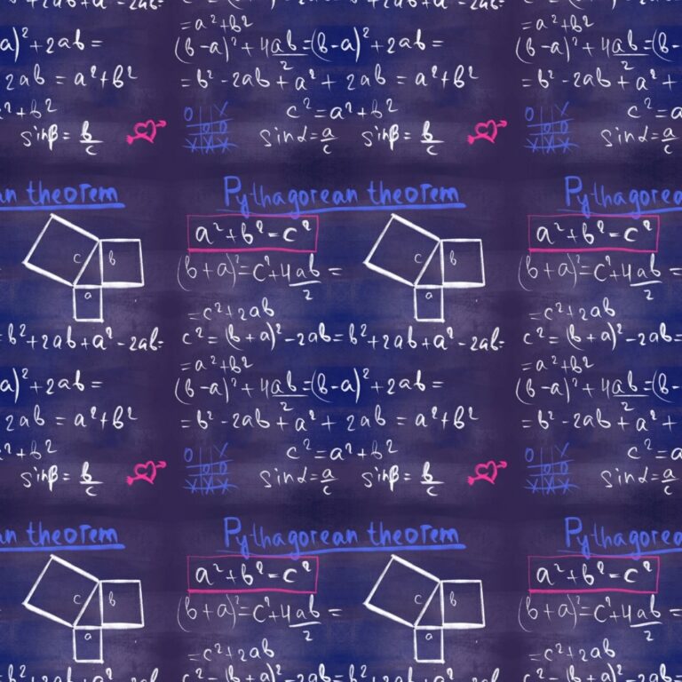 Mathematics formula pattern - MasterBundles