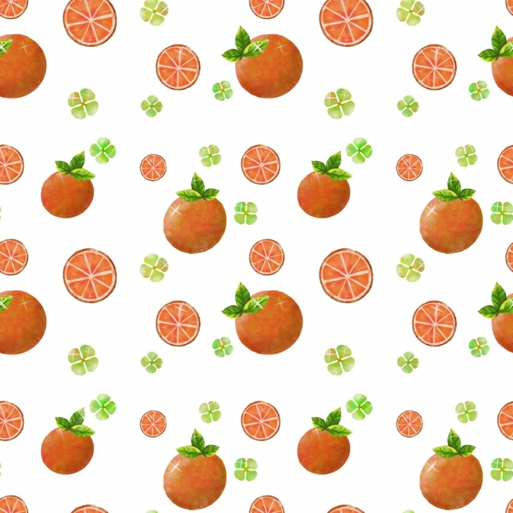 Pattern With Oranges Masterbundles