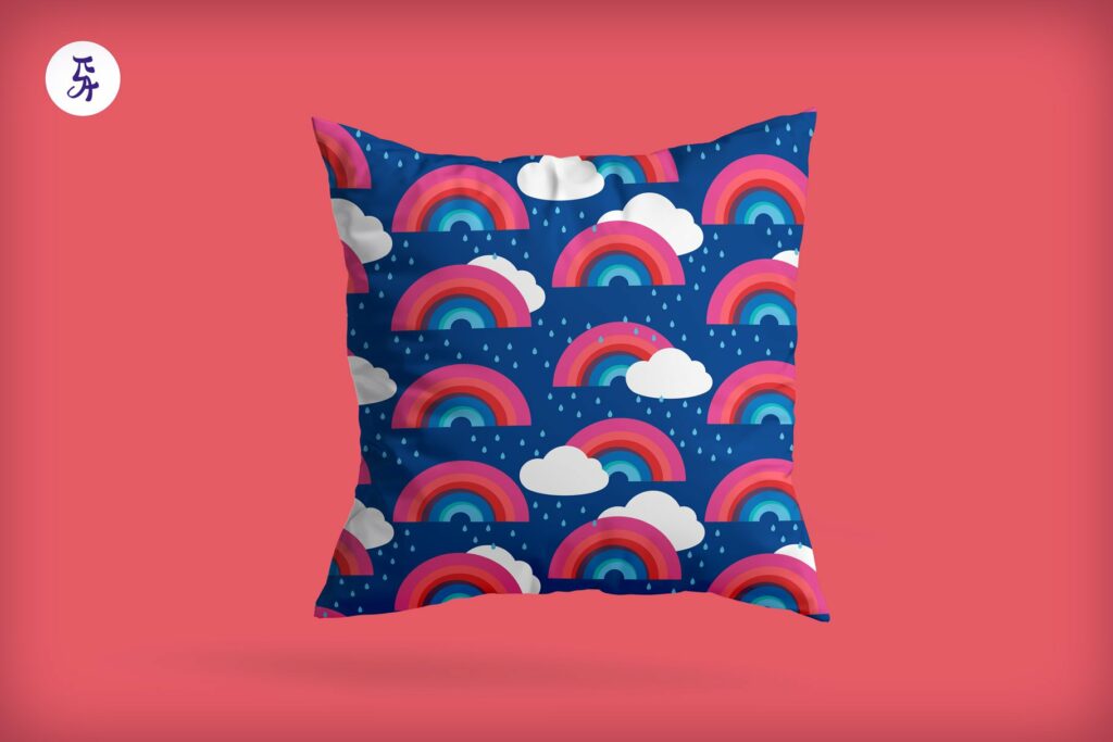 Rainbows – Kids Retro Design Pattern – MasterBundles