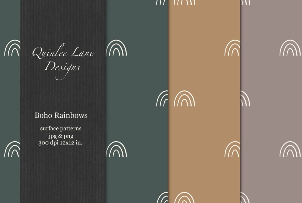 Boho Rainbow Surface Patterns – MasterBundles