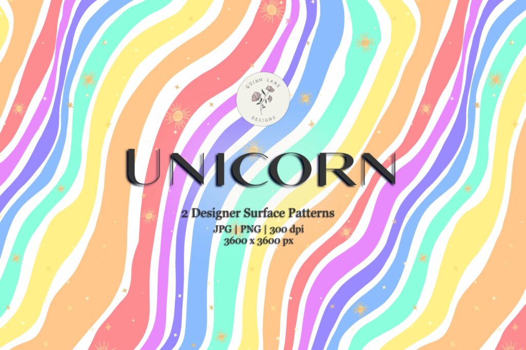Rainbow Colored Surface Pattern – MasterBundles