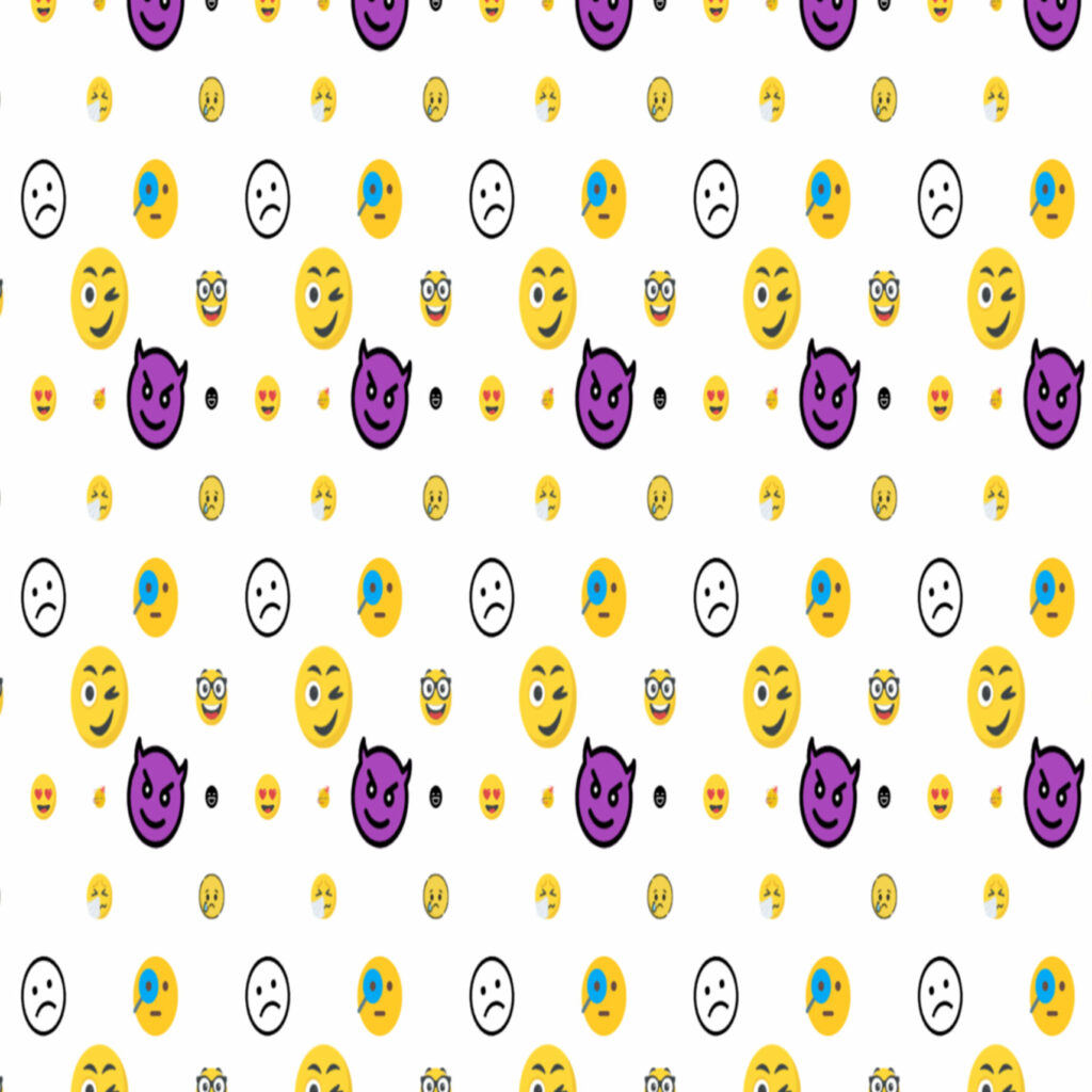 Emojis Pattern design - MasterBundles