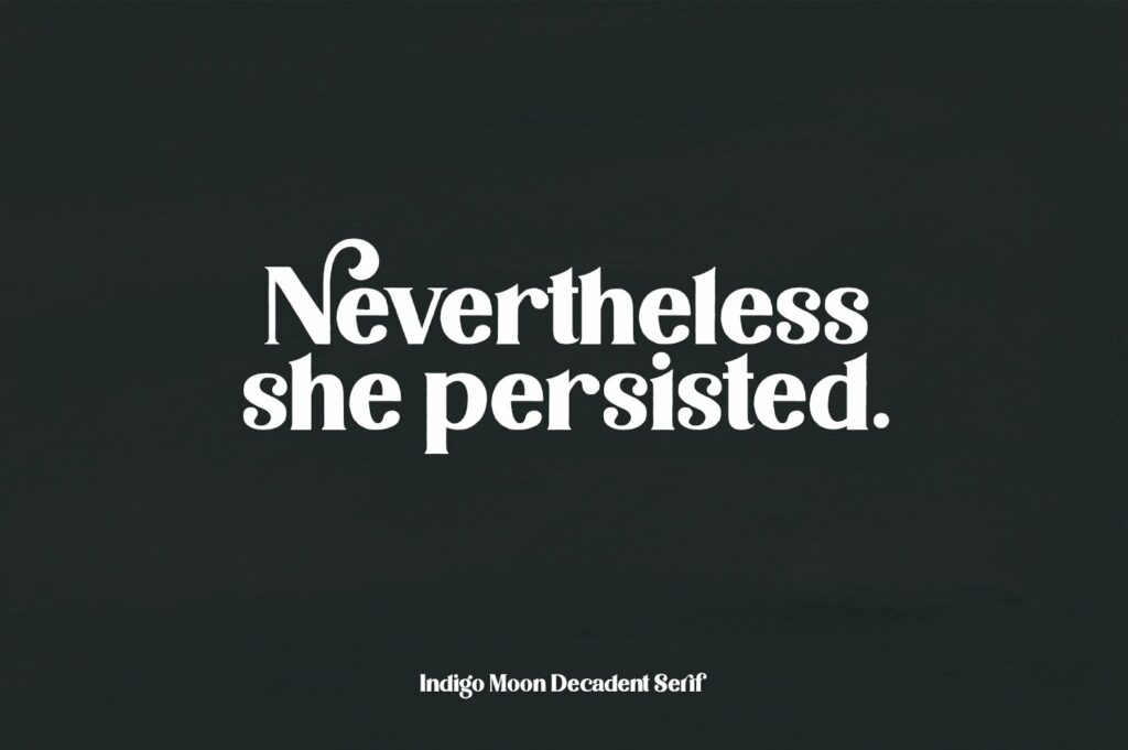 Indigo Moon Decadent Serif – MasterBundles