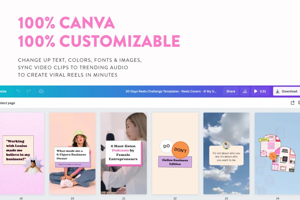 Instagram Reels Challenge Templates – MasterBundles