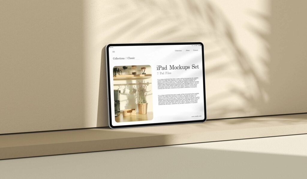 iPad Mockup 7 Psd Files – MasterBundles