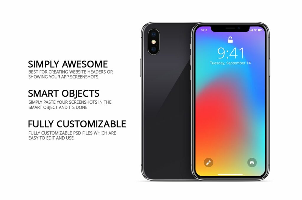 iPhoneX Mockups – MasterBundles