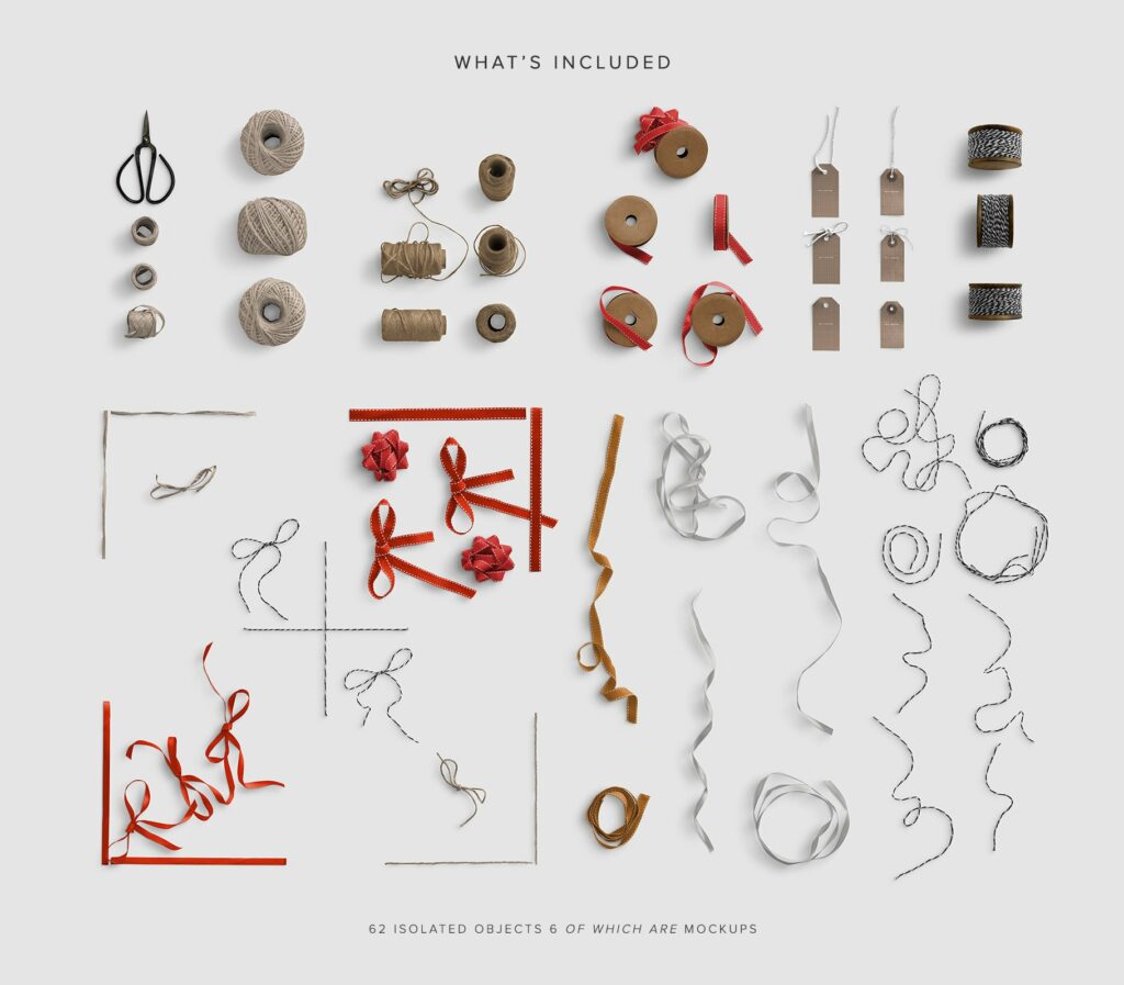 Gift Tags & Ribbons Scene Creator – MasterBundles