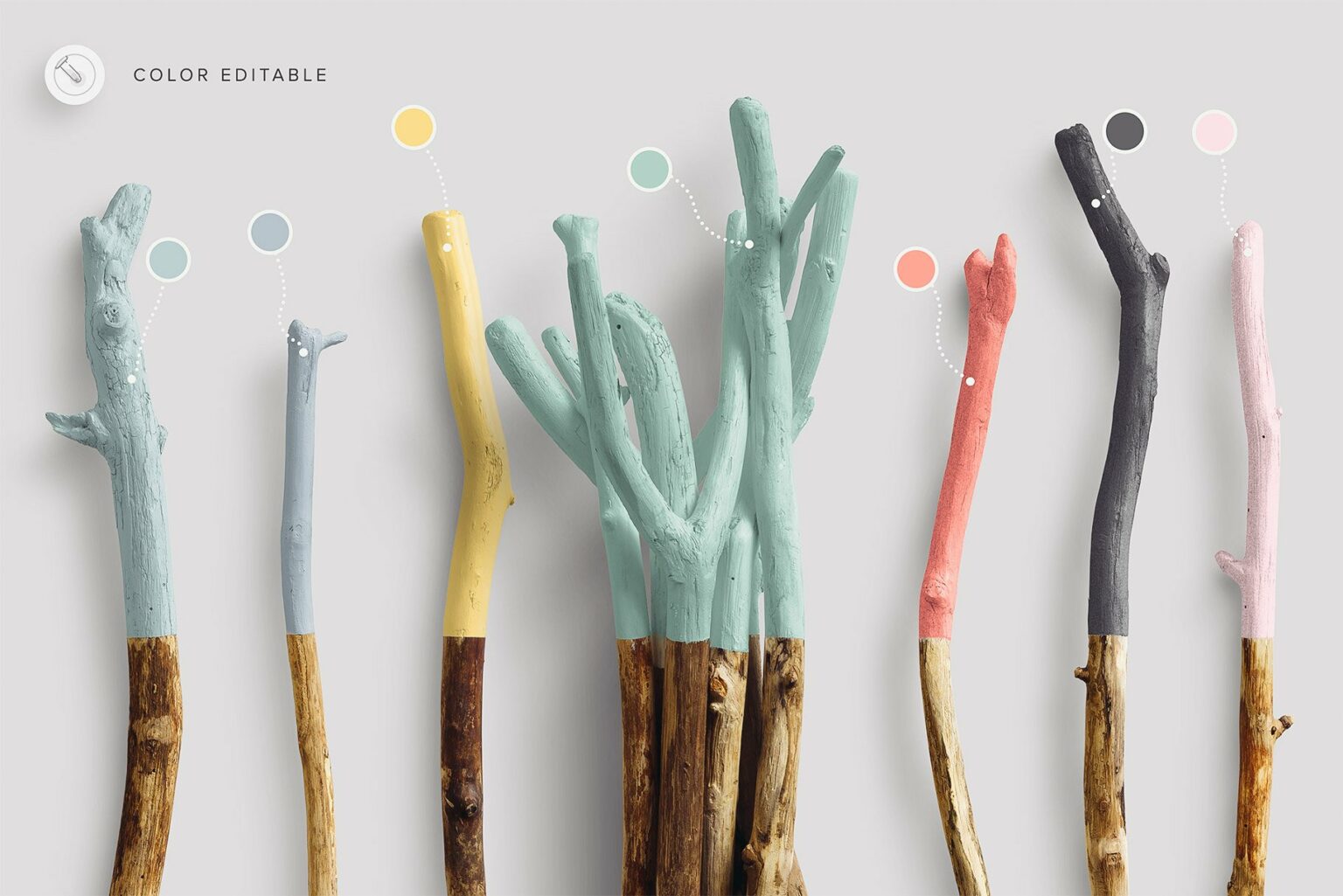 Wooden Nature Sticks Scene Creator – MasterBundles